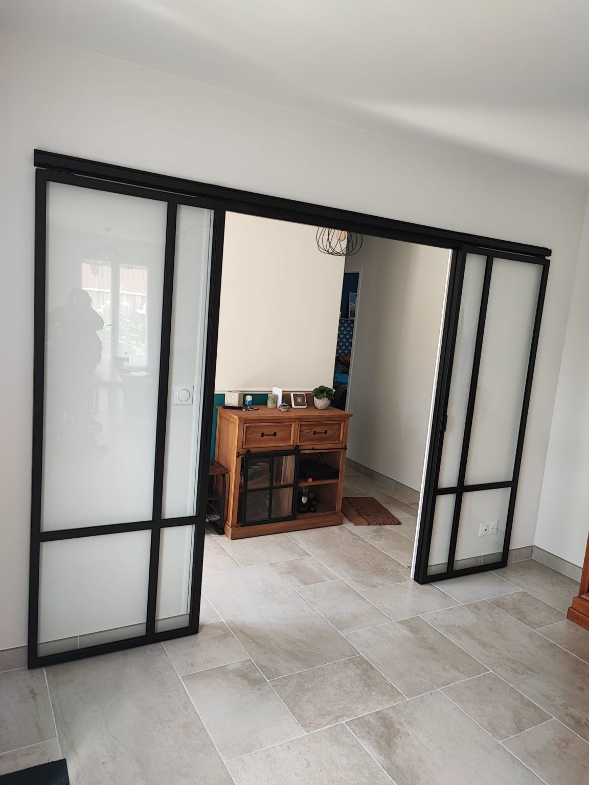 Double porte coulissante | AB Verrière